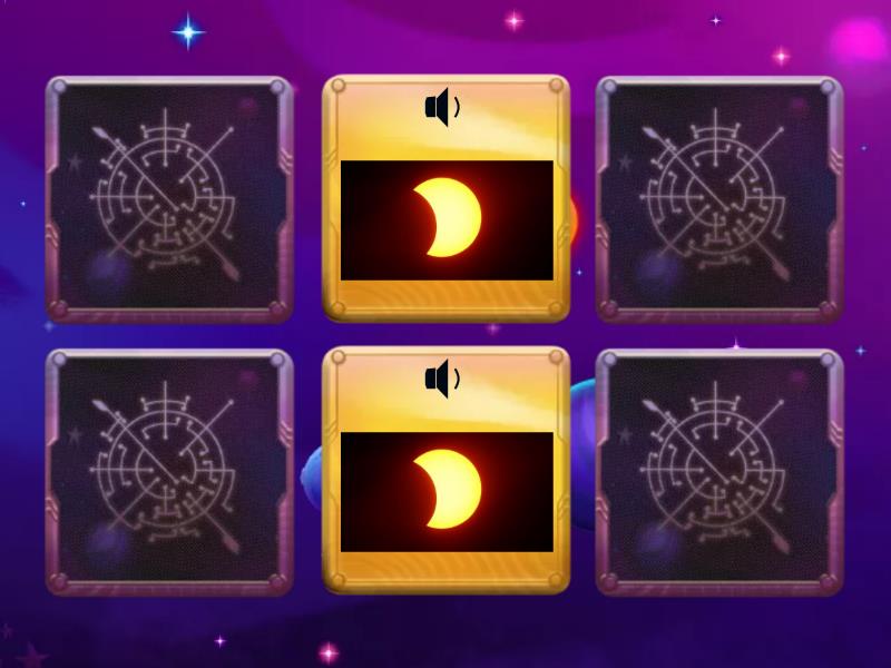 Fases del eclipse solar - Combine os pares