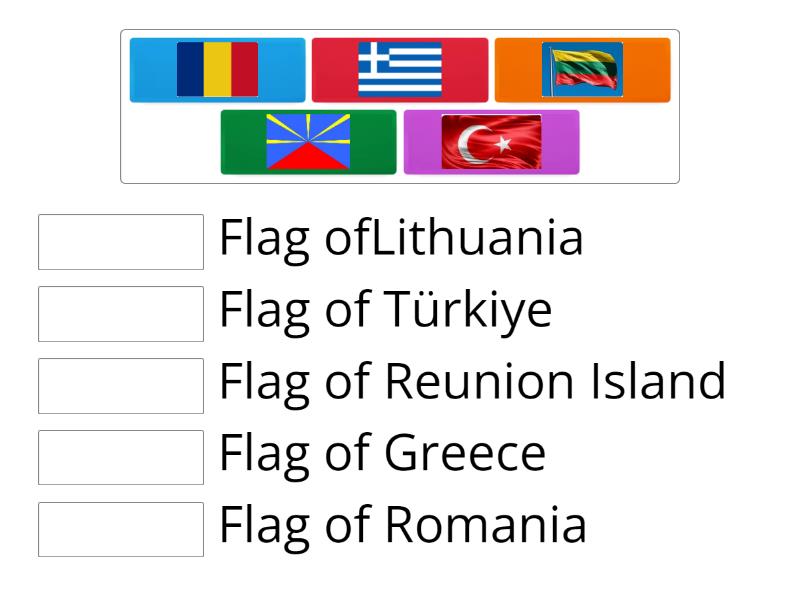 5 COUNTRIES IN ONE GAME Playing with our flags - Une las parejas