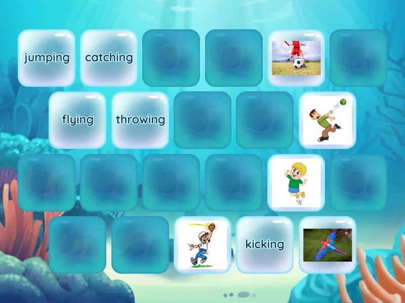kid's box 2 unit 4 verbs matching - مطابقة الأزواج