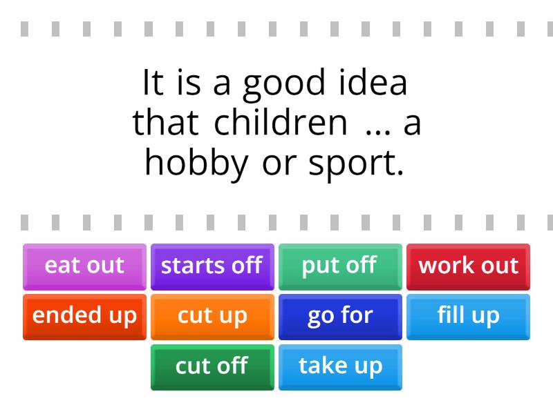 Mindset B1 unit 4 PHRASAL VERBS - Find the match