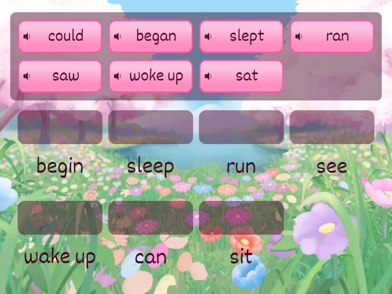 Frog and Toad 1.Spring irregular verbs 2 - Match up