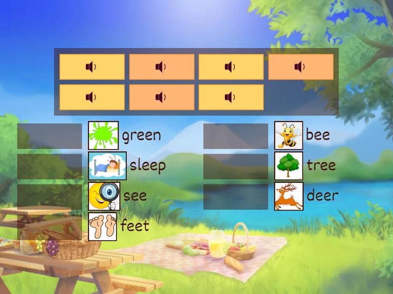 Diagraph -ee reading - Match up