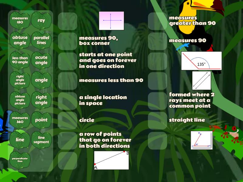 Angles, lines - Match up