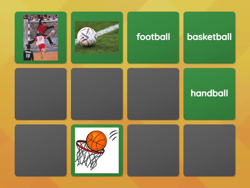 sports - Matching pairs