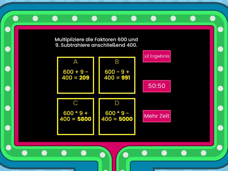 Multipliziere Die Zahl Mit Dem Produkt Aus 8 Und 5