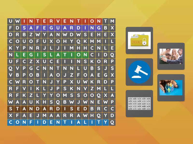 Behaviour that Challenges - Wordsearch