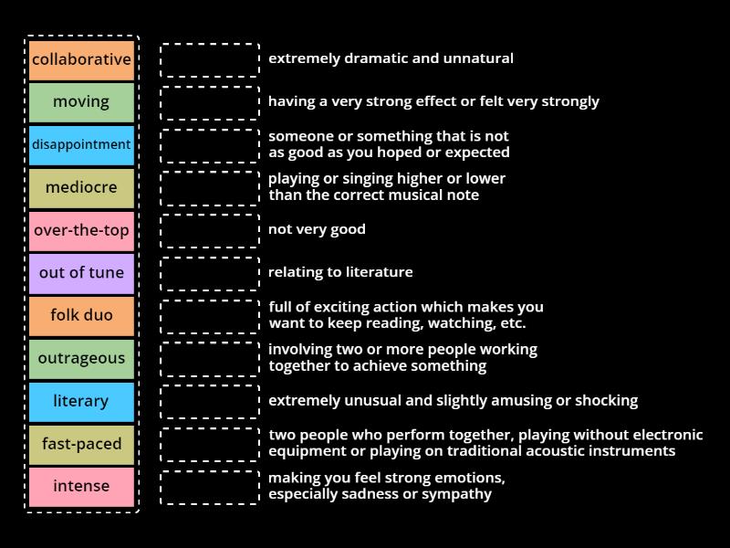 Roadmap B2 Plus 6C vocabulary - Match up