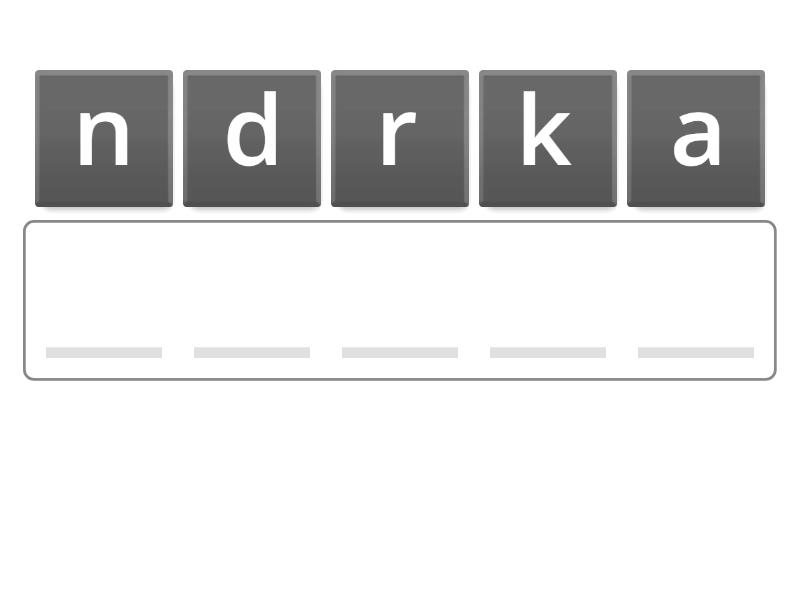 Irregular Verbs (2) - Anagram