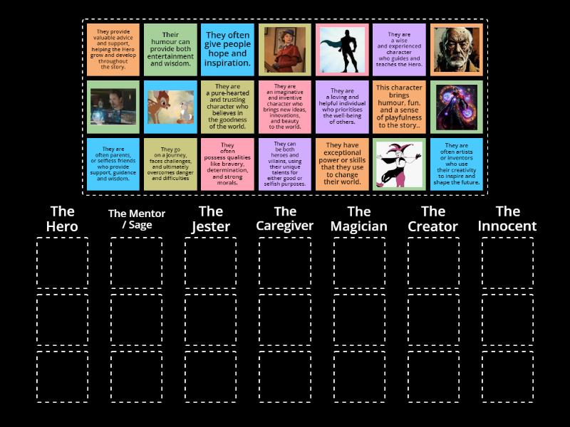 Story Archetypes #1 - Group sort