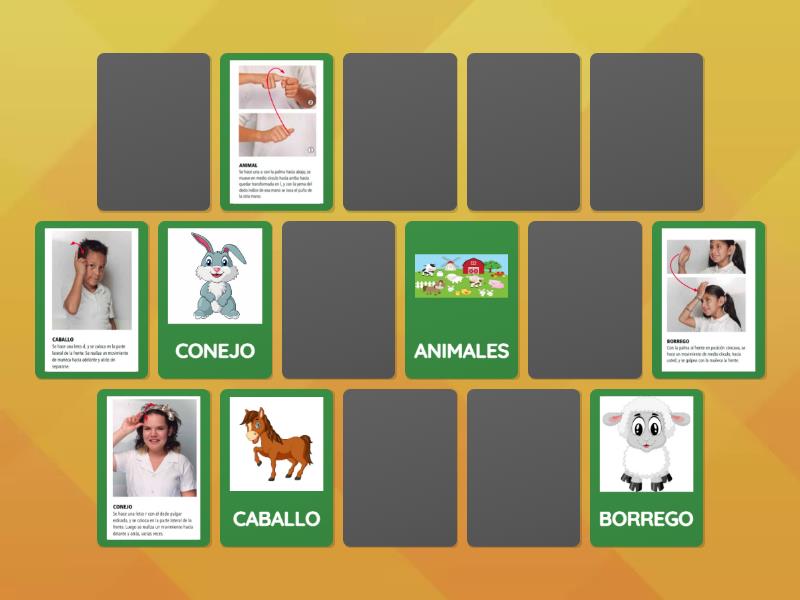 ANIMALES DE LA GRANJA LSM - Matching pairs
