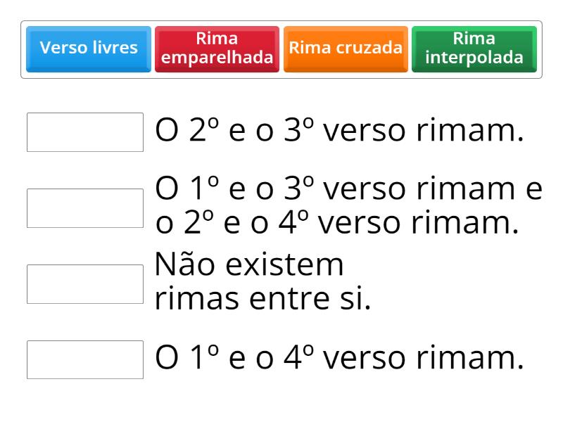 Esquema rimático - Match up