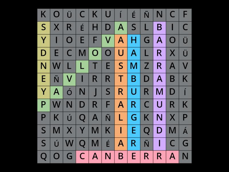 Alphabet soup - Sopa de letras