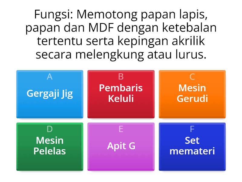 Fungsi Peralatan - Quiz