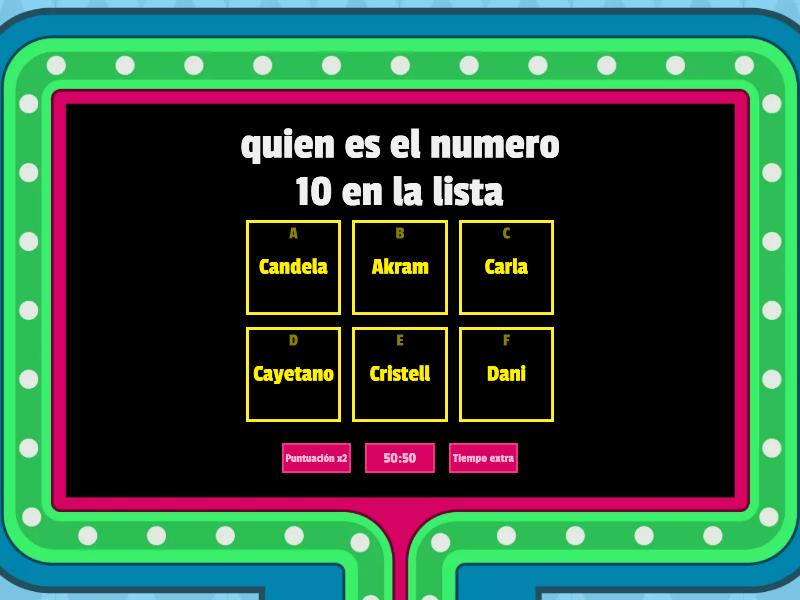 Cosas de clase - Gameshow quiz