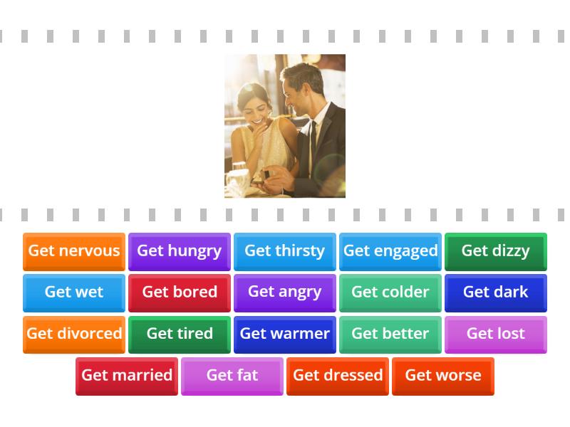 Get + Adjective Angles - Find the match