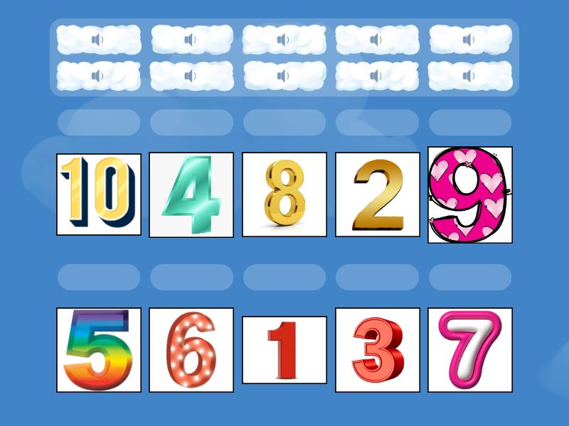 Numbers 1-10 - Match up