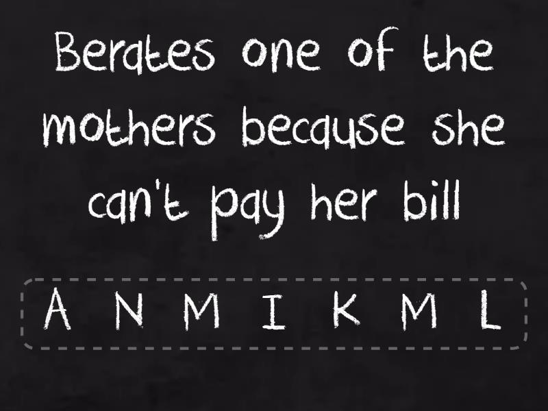 Blood Brothers Characters and Themes - Anagram