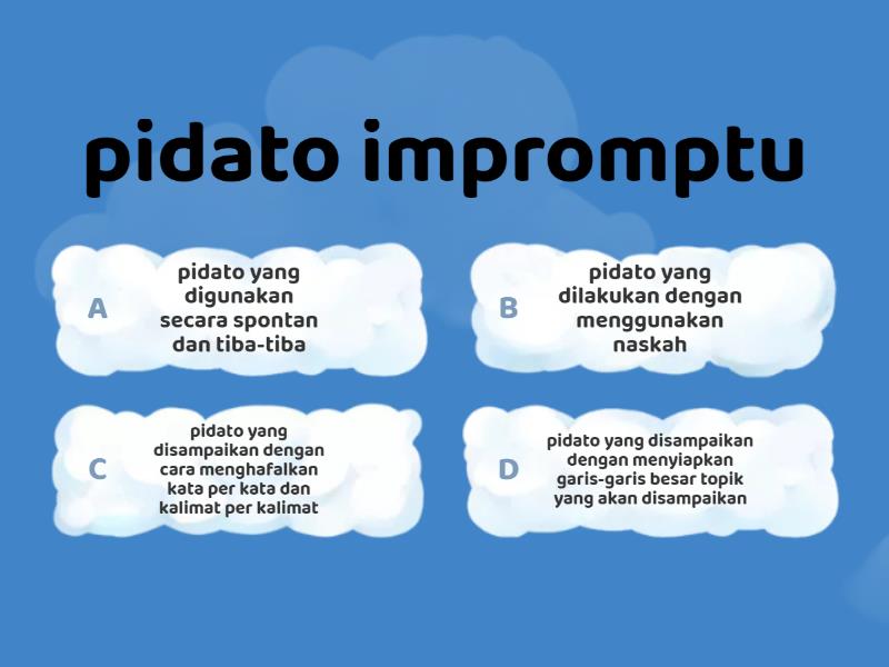 metode berpidato - Quiz