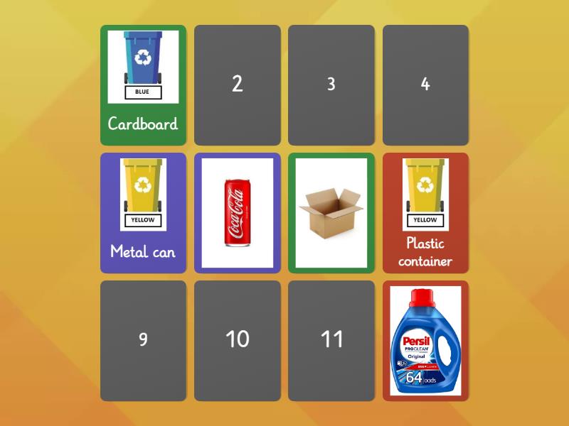 Recycling pairs - Matching pairs