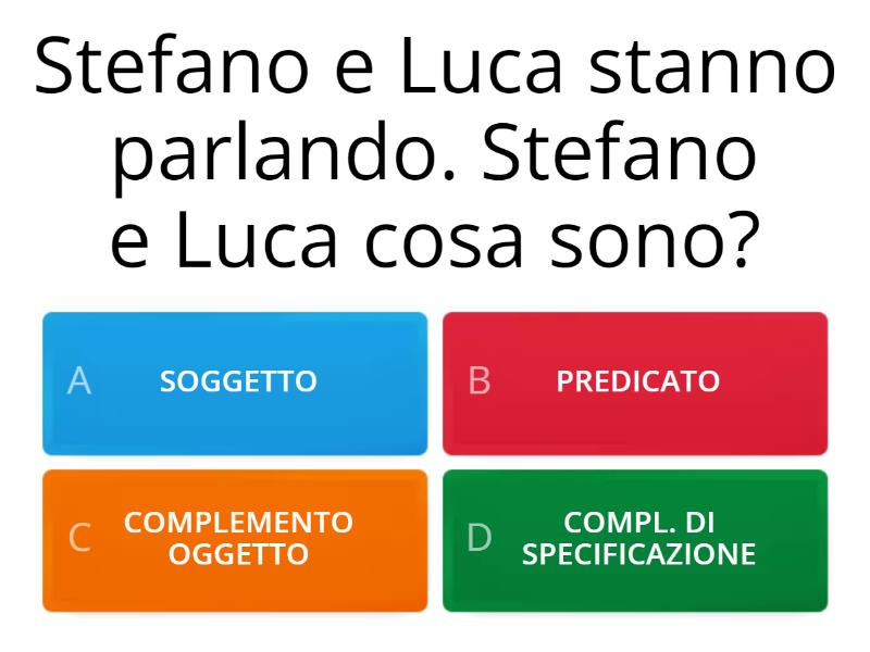 ESERCIZI DI ANALISI LOGICA - Quiz