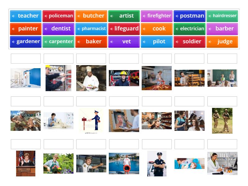 more Occupations - Match up