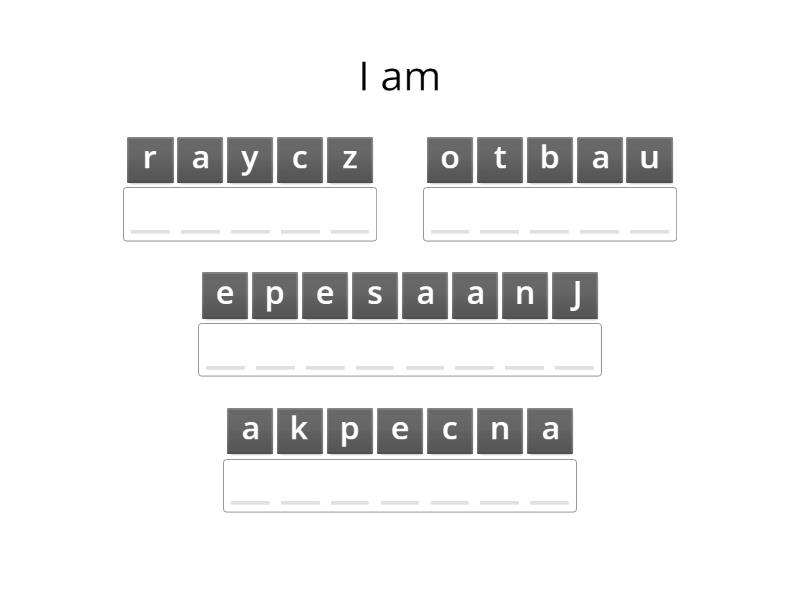 S1 - Module Test 3 Reading Comprehension - Anagram