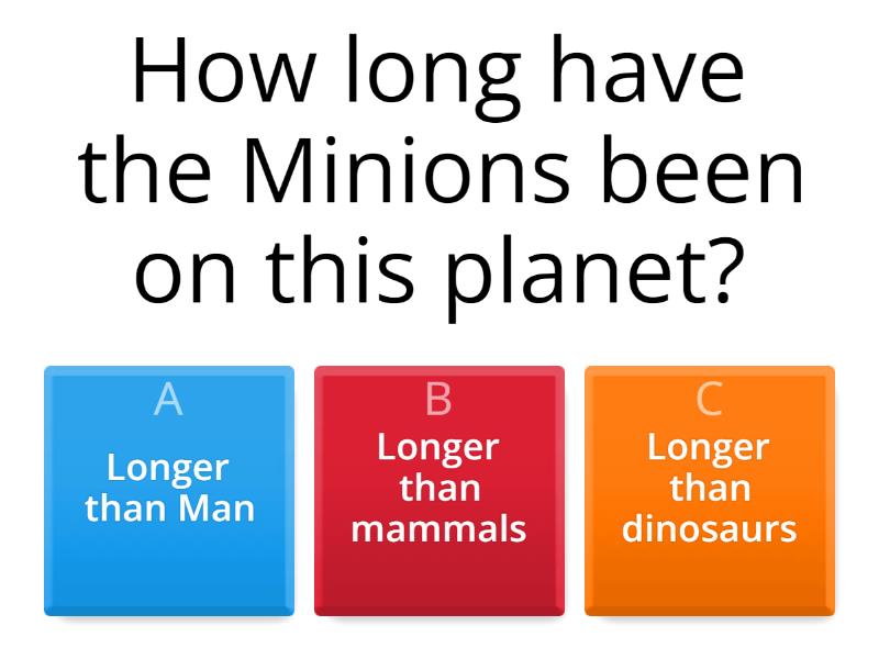 Minions 2 - Quiz
