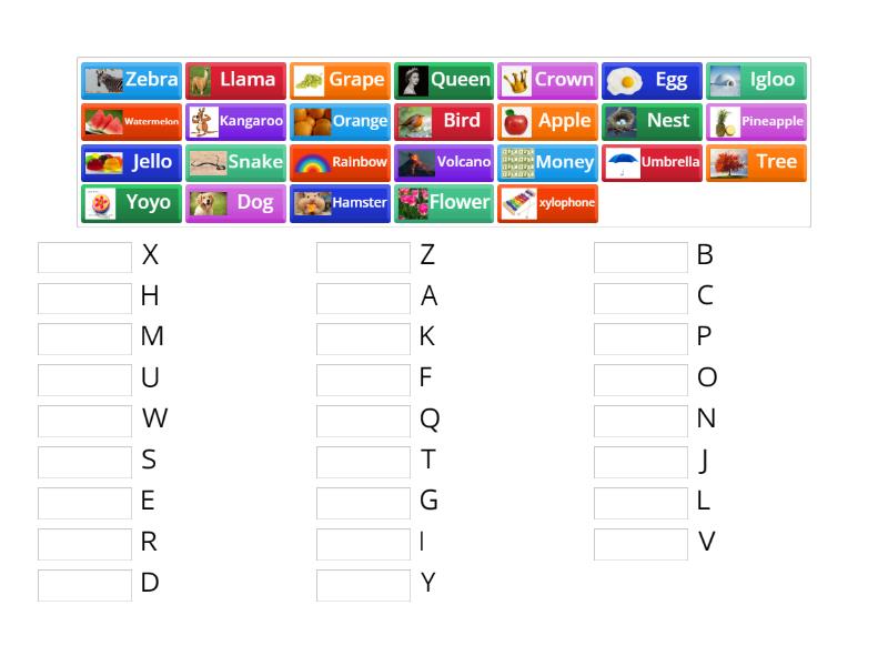 Interactive Vocab - Match up
