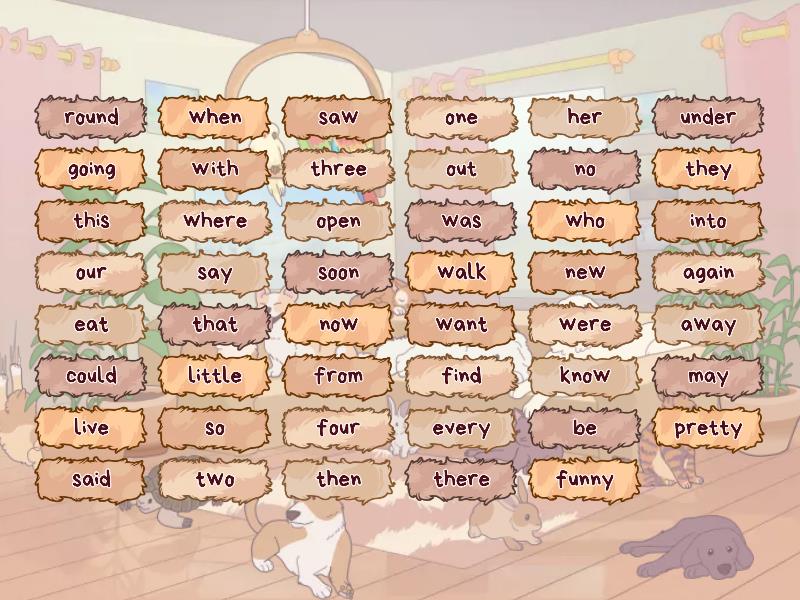 Alfie HF Words with Sounds - Flip tiles