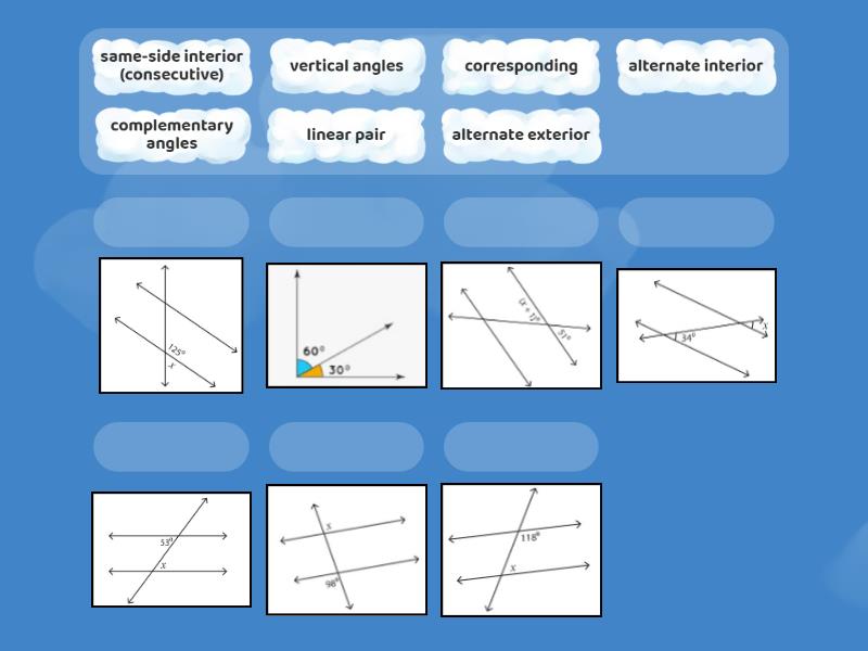 Angle Relationships - Match up
