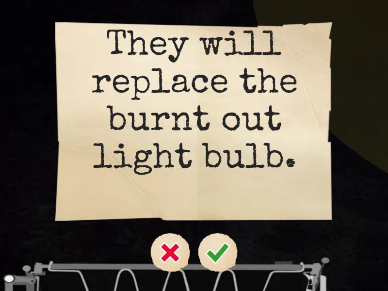 I replace the burnt out light bulb. to replace the burnt out light bulb ...