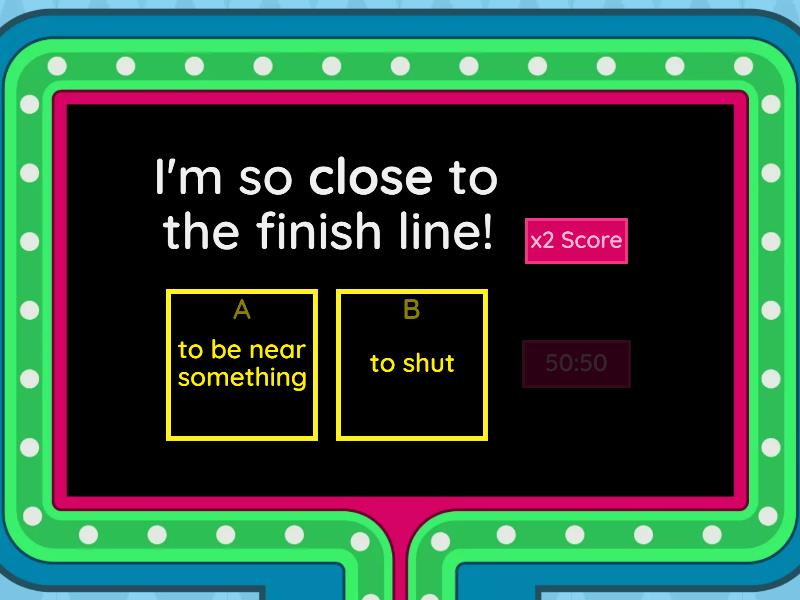 "Multiple Meaning Words & Mechanics" Review Game - Gameshow quiz