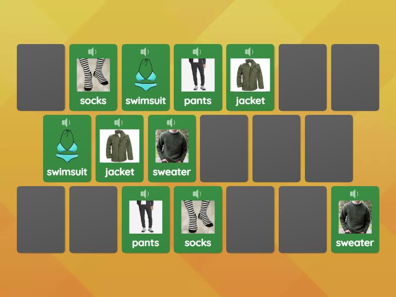 Clothing - Matching pairs