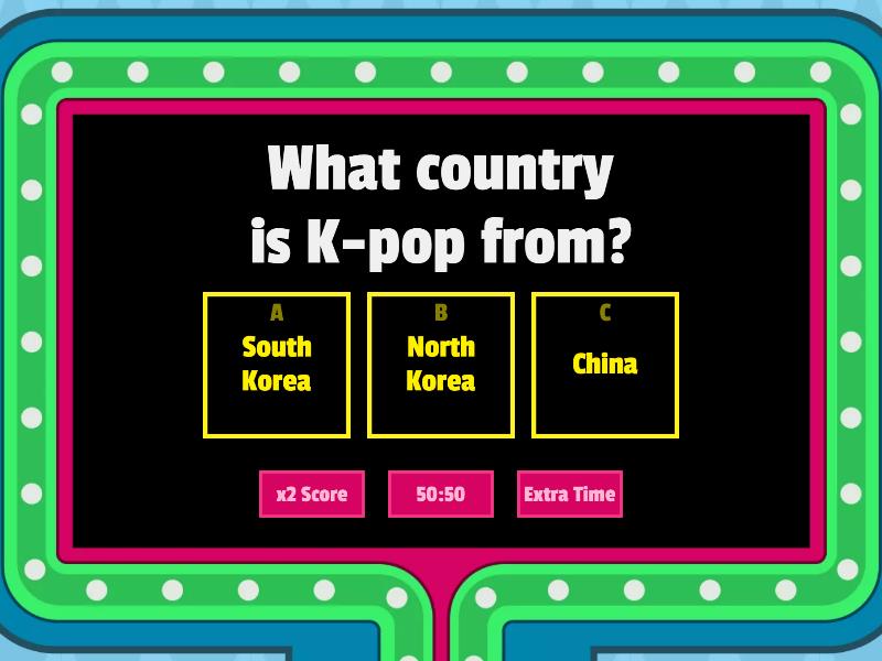 K-pop quize - Gameshow quiz