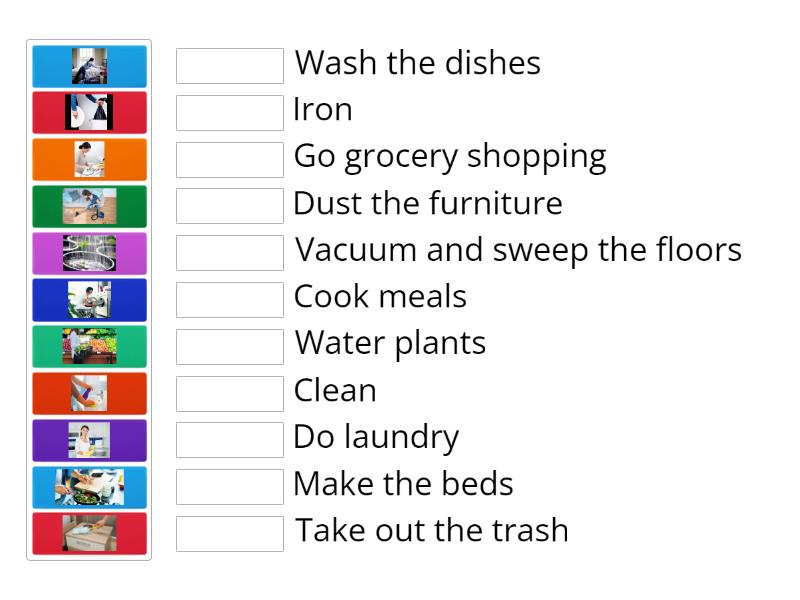 Housework - Match up