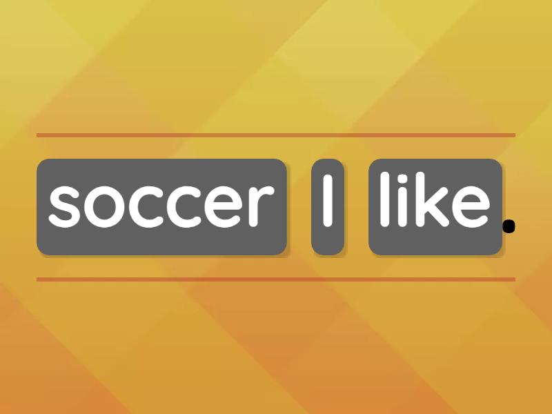 Simple present structure game! - Reordenar