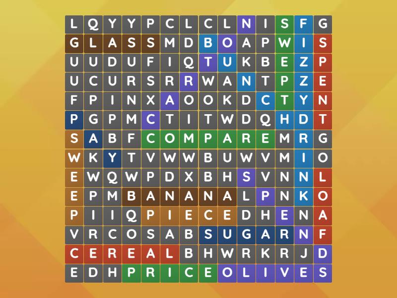 Unit 6 - Wordsearch