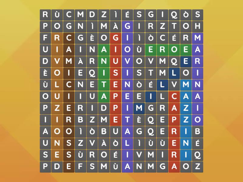 Cruciverba su Garibaldi - Sopa de letras