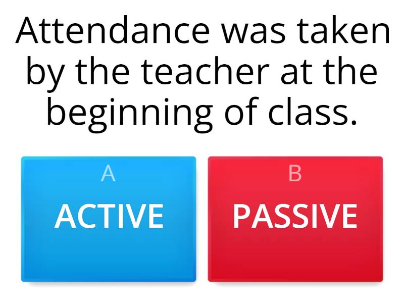 Active vs Passive Voice - Quiz