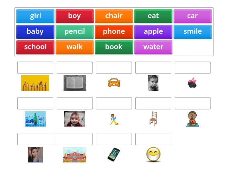 Beginning Words - Match up