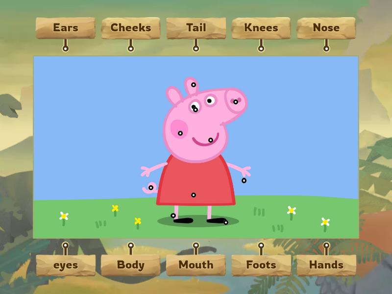 Ten bodys of Peppa - Labelled diagram