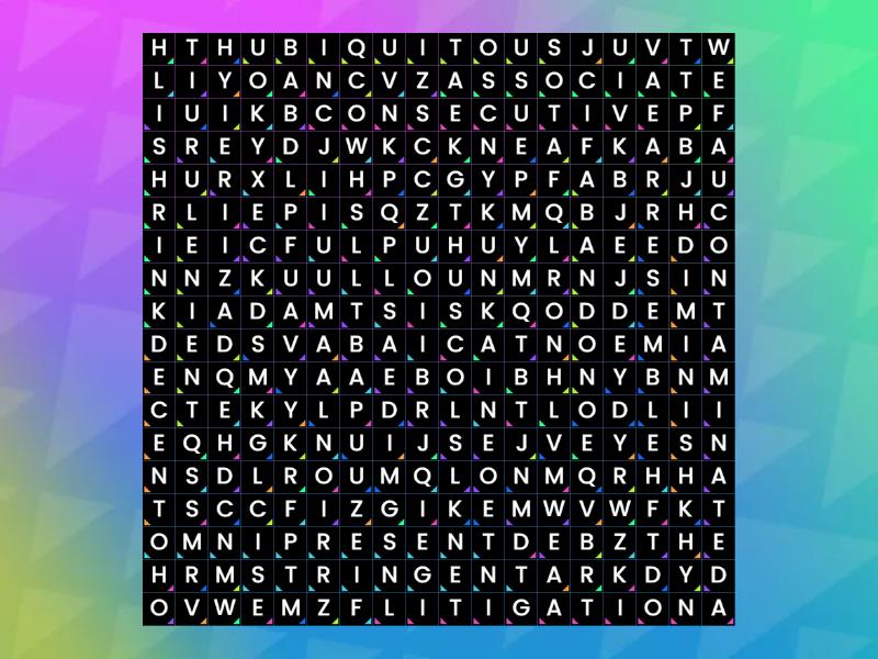 Find 20 hidden words - Wordsearch
