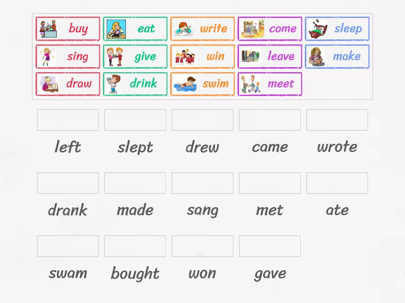 Irregular verbs - Match up
