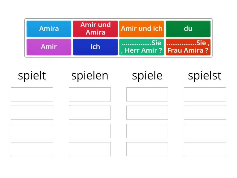 spielen - Group sort