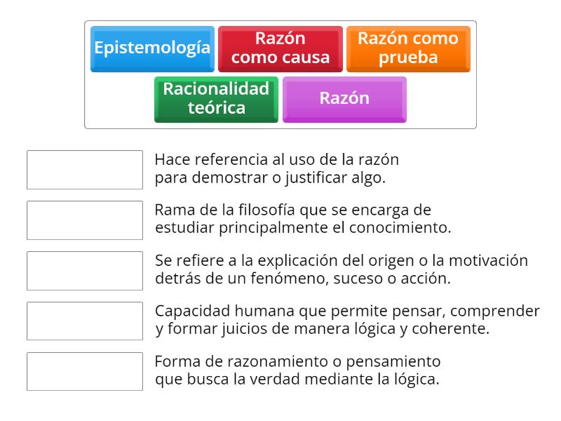 Razón y racionalidad - Match up