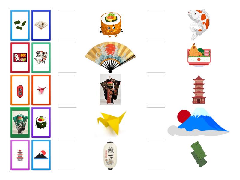 Japanese Culture - Matching - Match up