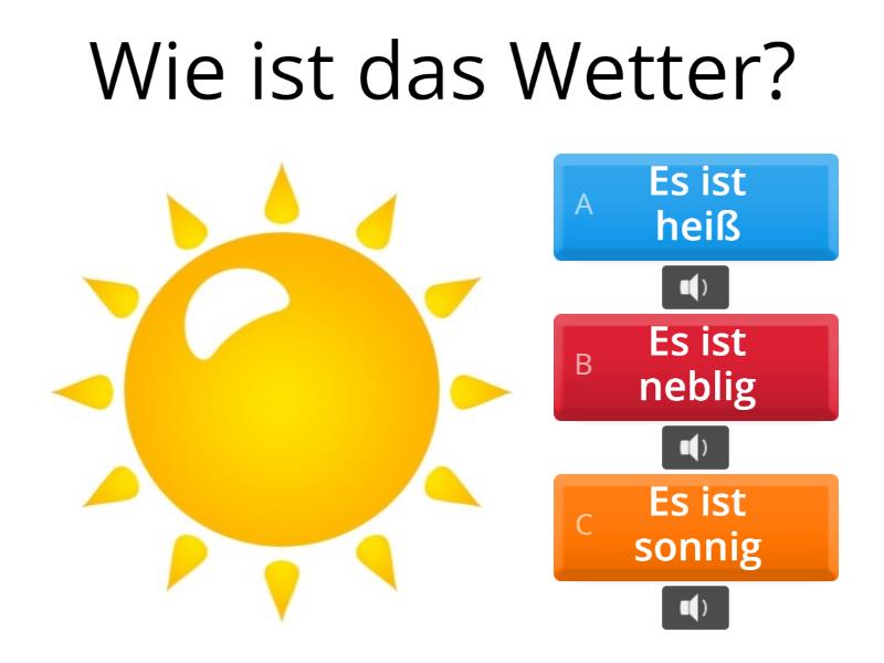Das Wetter - Quiz