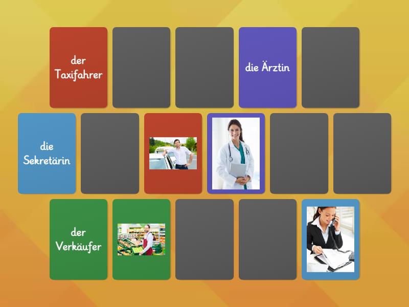 Berufe (Memory) - Matching pairs