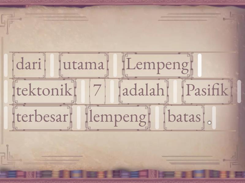 Lempeng Pasifik - Unjumble