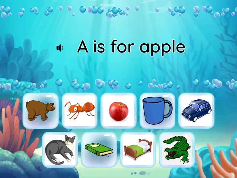 Come on phonics unit 1 abc - Find the match